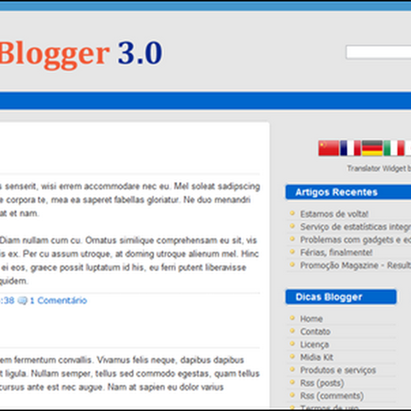 Template DB 3.0 - Dicas Blogger